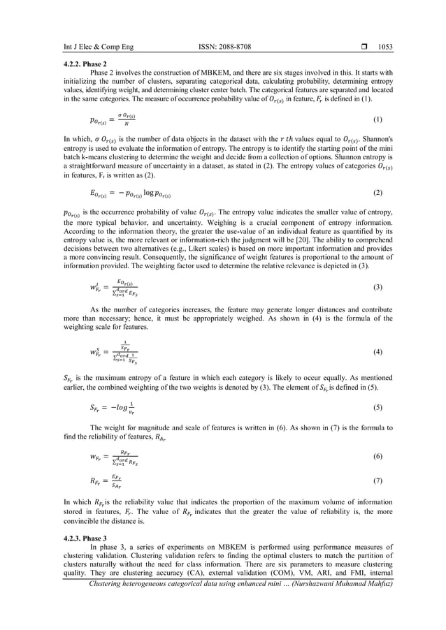 Clustering heterogeneous categorical data using enhanced mini batch K-means with entropy ...