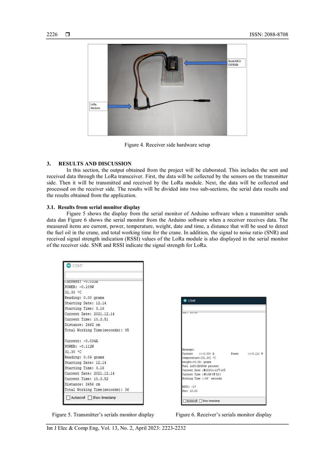 Crane monitoring system based on internet of things using long range | PDF | Internet of Things ...
