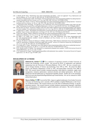 Fuzzy linear programming with the intuitionistic polygonal fuzzy numbers | PDF | Computer ...