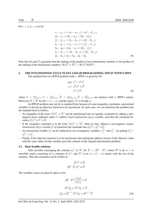 Fuzzy linear programming with the intuitionistic polygonal fuzzy numbers | PDF | Computer ...