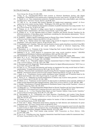Algorithm for Fault Location and Classification on Parallel Transmission Line using Wavelet ...