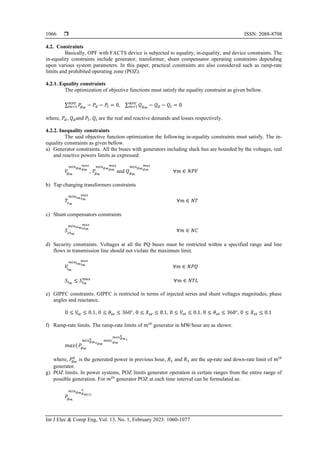 Optimal power flow solution with current injection model of generalized ...