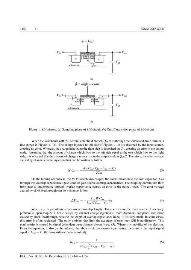 High Speed and Low Pedestal Error Bootstrapped CMOS Sample and Hold ...
