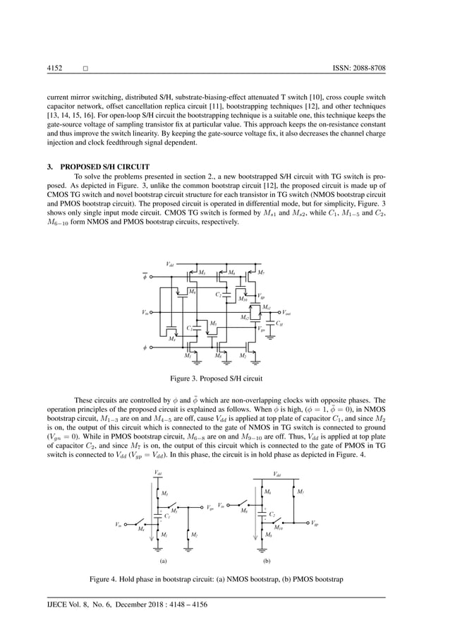 High Speed and Low Pedestal Error Bootstrapped CMOS Sample and Hold ...