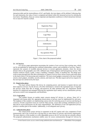A trust based secure access control using authentication mechanism for interoperability in ...