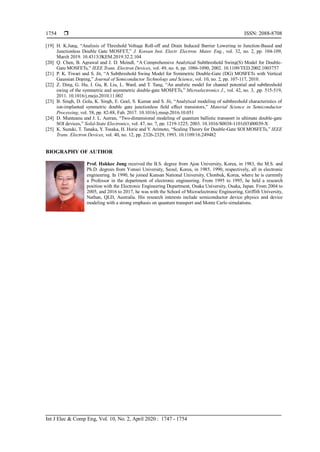 Subthreshold swing model using scale length for sub-10 nm junction ...
