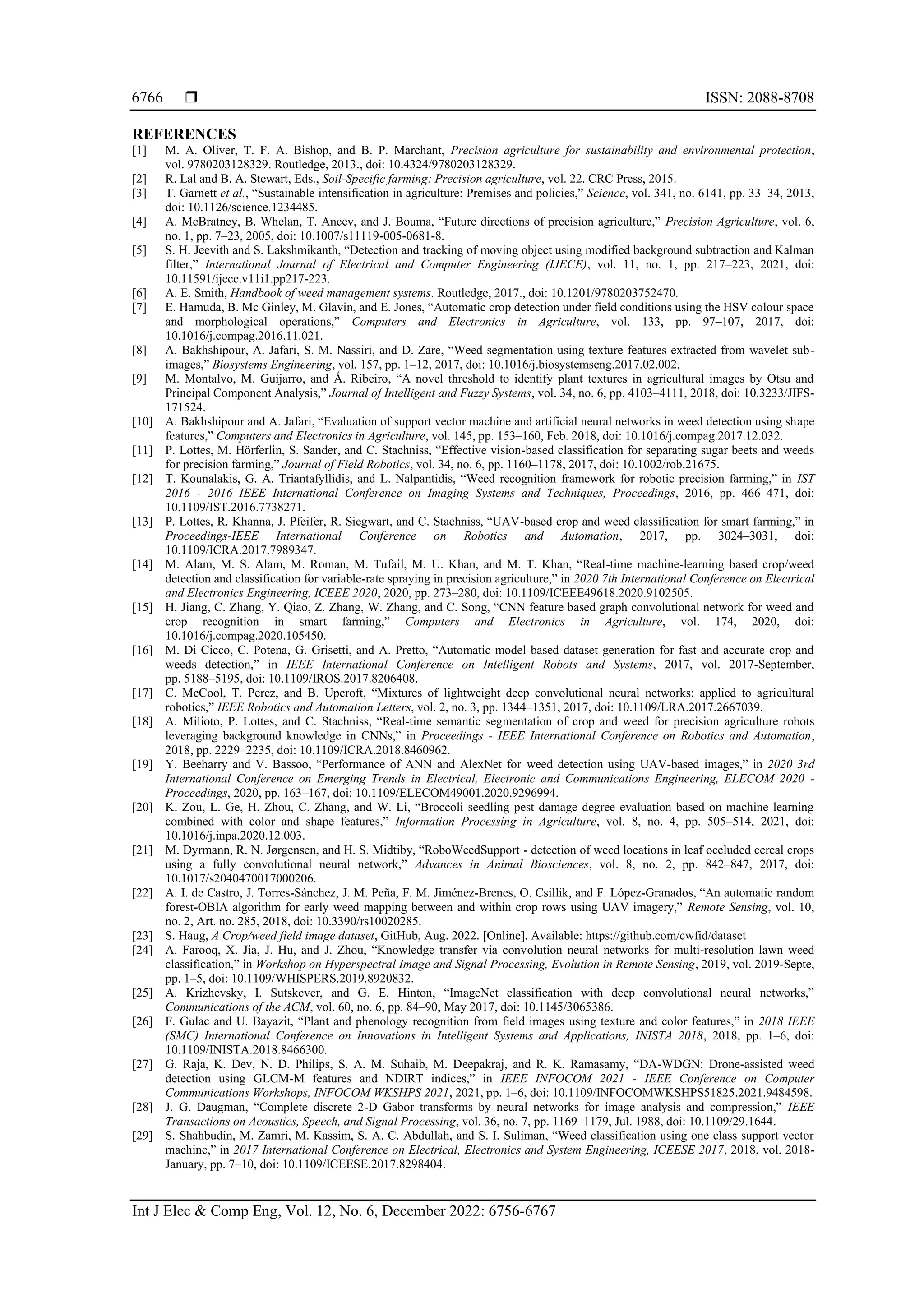 Hybrid features and ensembles of convolution neural networks for weed ...