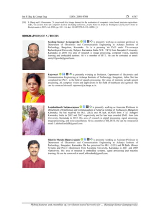 Hybrid features and ensembles of convolution neural networks for weed detection | PDF ...