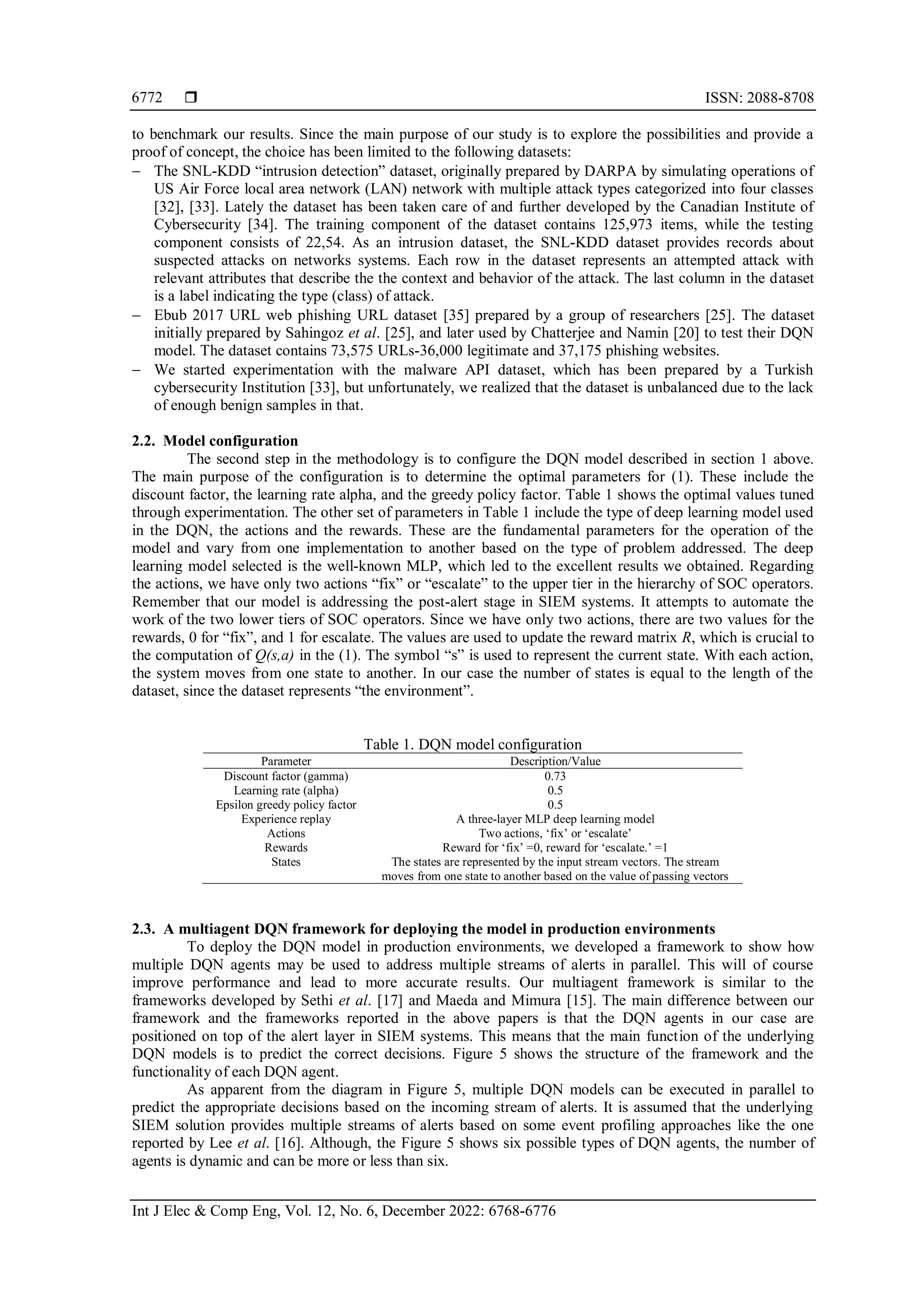 Optimizing cybersecurity incident response decisions using deep ...