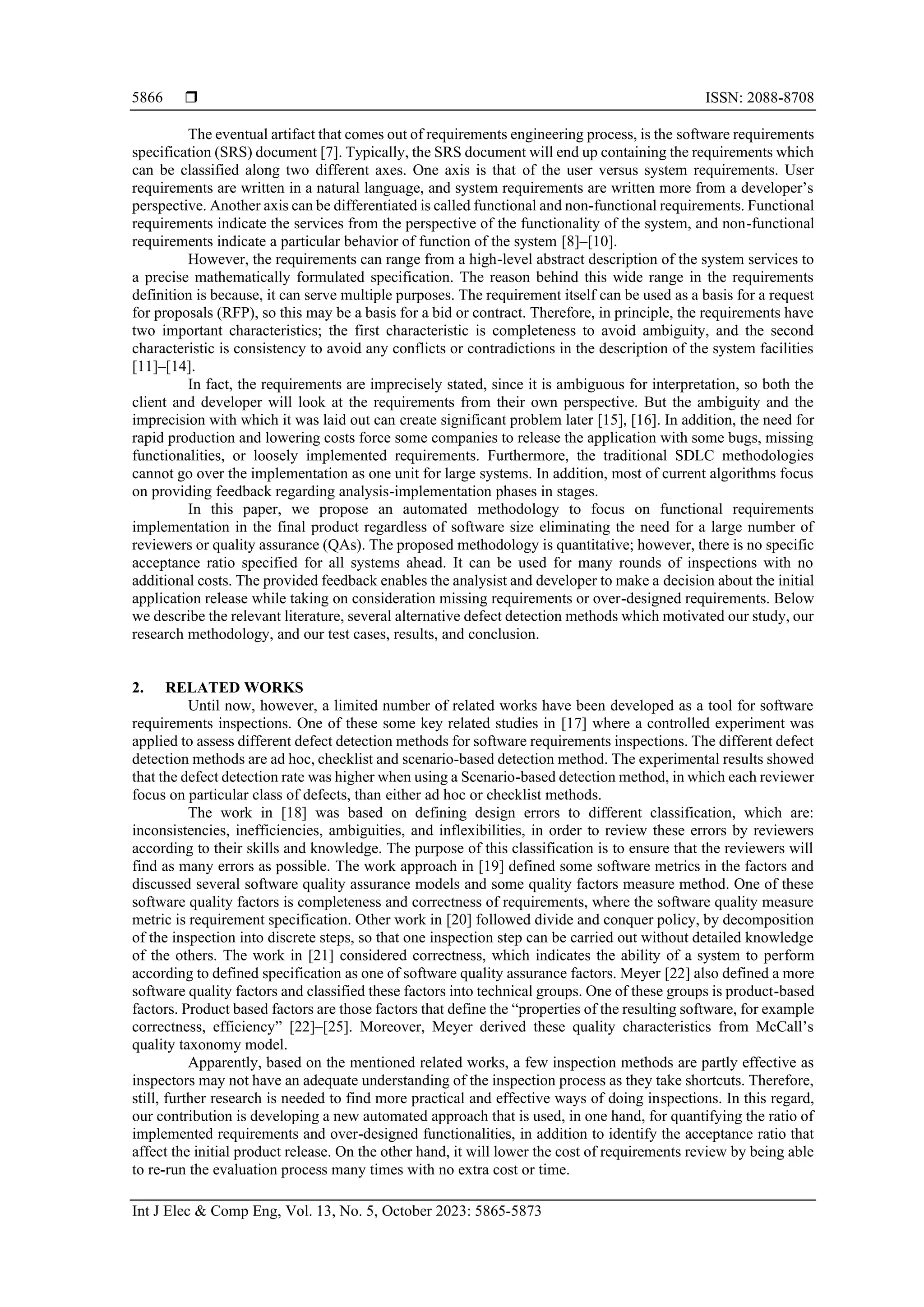 A Novel Defect Detection Method For Software Requirements Inspections Pdf