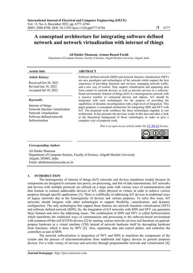 A conceptual architecture for integrating software defined network and network virtualization ...