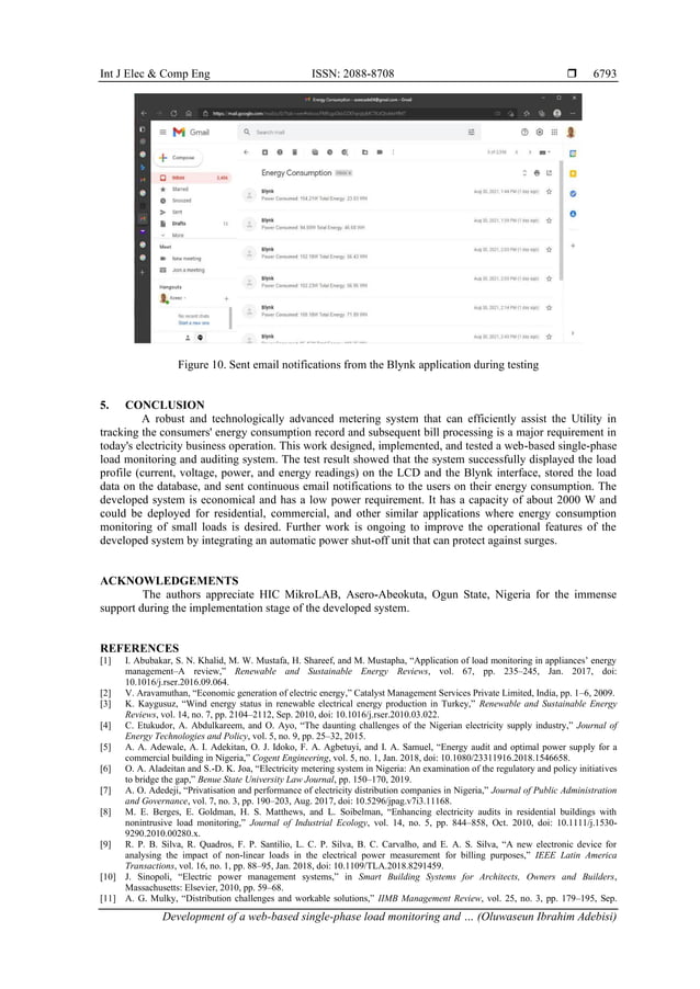 Development of a web-based single-phase load monitoring and auditing system | PDF | Internet of ...