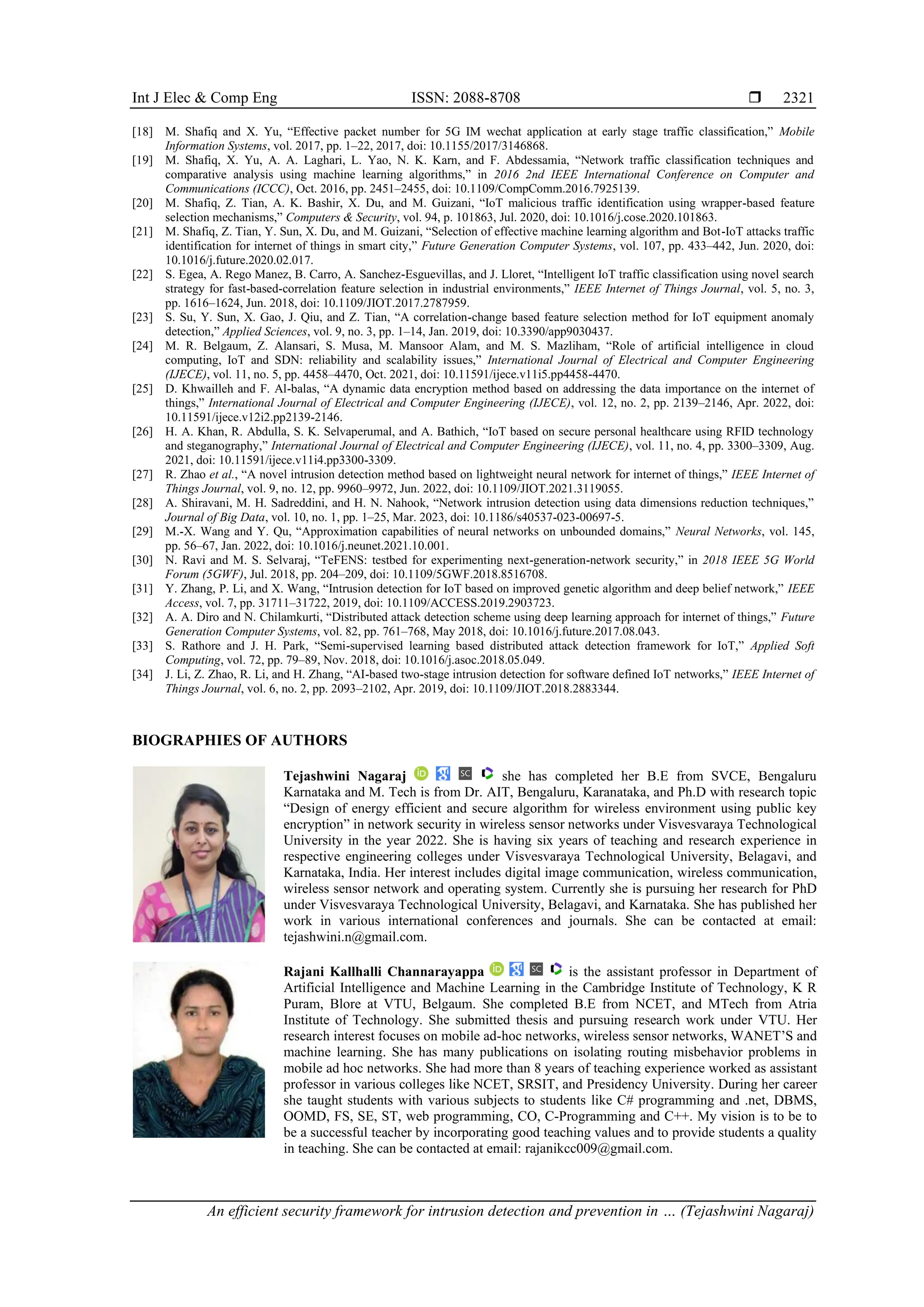 An Efficient Security Framework For Intrusion Detection And Prevention
