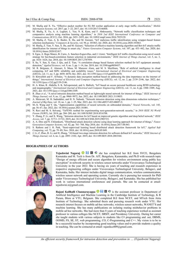 An efficient security framework for intrusion detection and prevention in internet-of-things ...