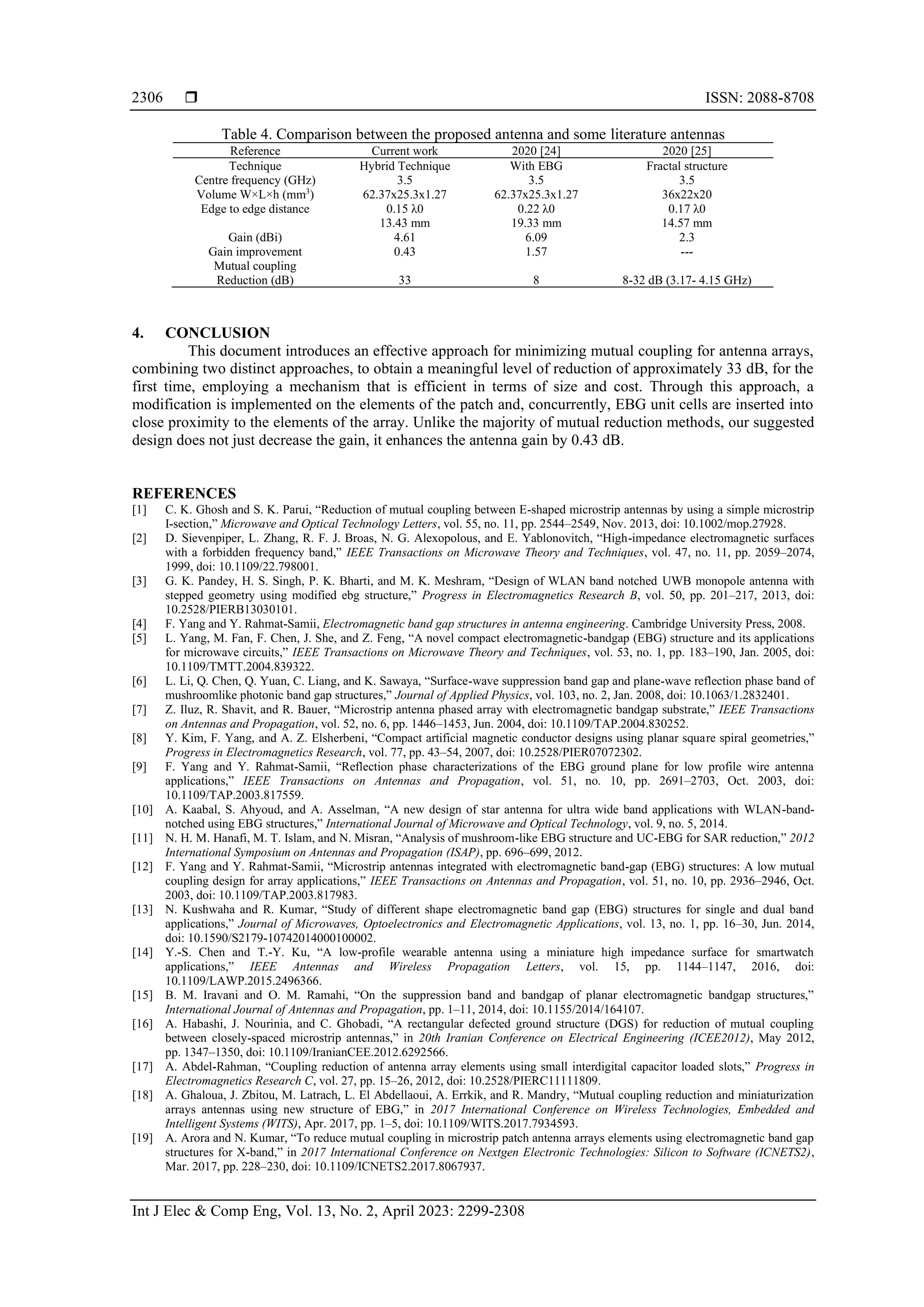 A new hybrid method for mutual coupling minimization of an antenna ...