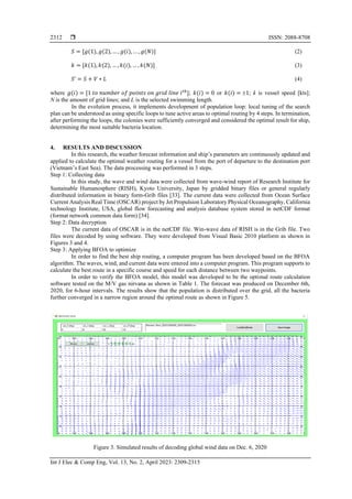Ship routing optimization using bacterial foraging optimization algorithm for safety and ...