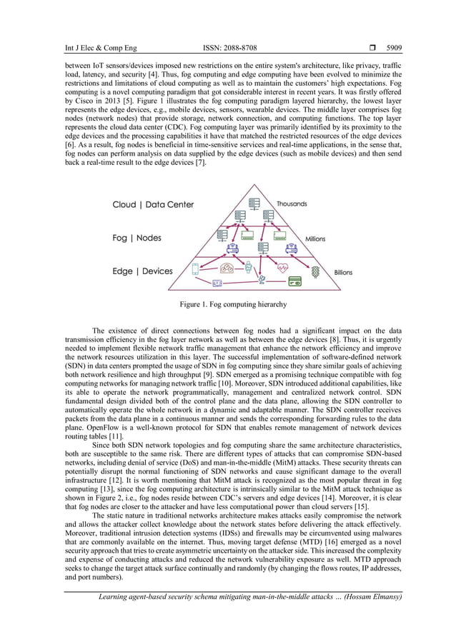 Reinforcement Learning Based Security Schema Mitigating Manin The Middle Attacks In Fog