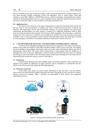 Smart internet of things kindergarten garbage observation system using ...