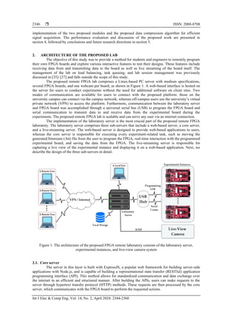 Remote field-programmable gate array laboratory for signal acquisition and design verification | PDF