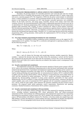 Unit Commitment Problem in Electrical Power System: A Literature Review | PDF | Power and Energy ...