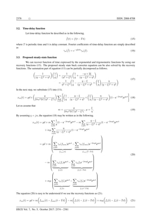 Accurate Symbolic Steady State Modeling of Buck Converter | PDF