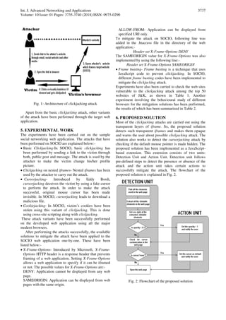 Clickjacking Attack: Hijacking User’s Click | PDF