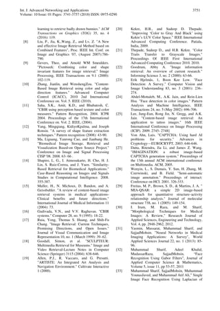 Content-Based Image Retrieval Features: A Survey | PDF