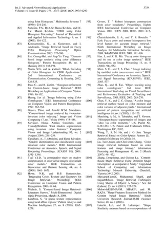 Content-Based Image Retrieval Features: A Survey | PDF