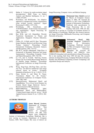 Content-Based Image Retrieval Features: A Survey | PDF