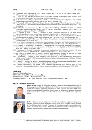 A Simplified Speed Control Of Induction Motor based on a Low Cost FPGA | PDF