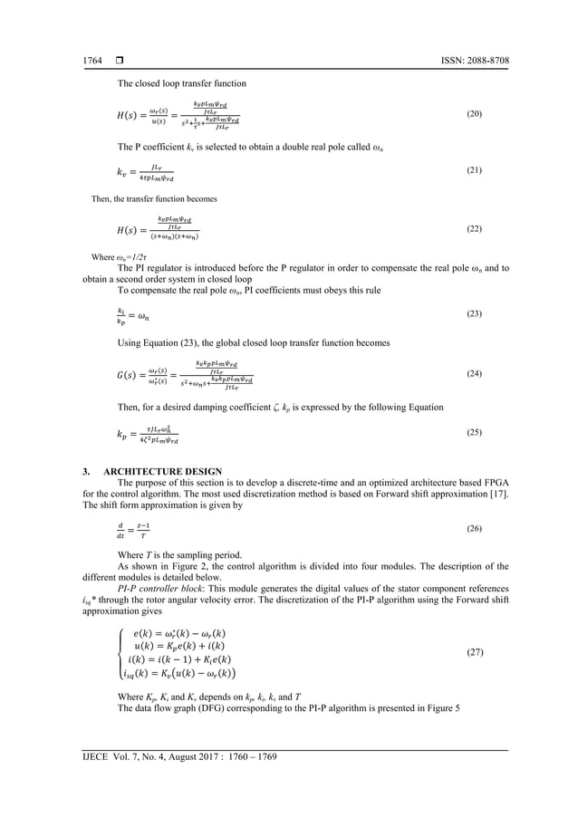 A Simplified Speed Control Of Induction Motor based on a Low Cost FPGA | PDF
