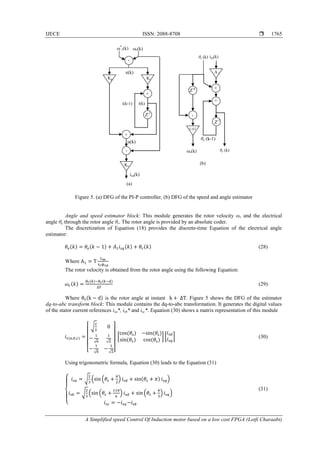 A Simplified Speed Control Of Induction Motor based on a Low Cost FPGA | PDF