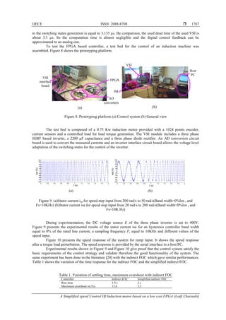 A Simplified Speed Control Of Induction Motor based on a Low Cost FPGA ...