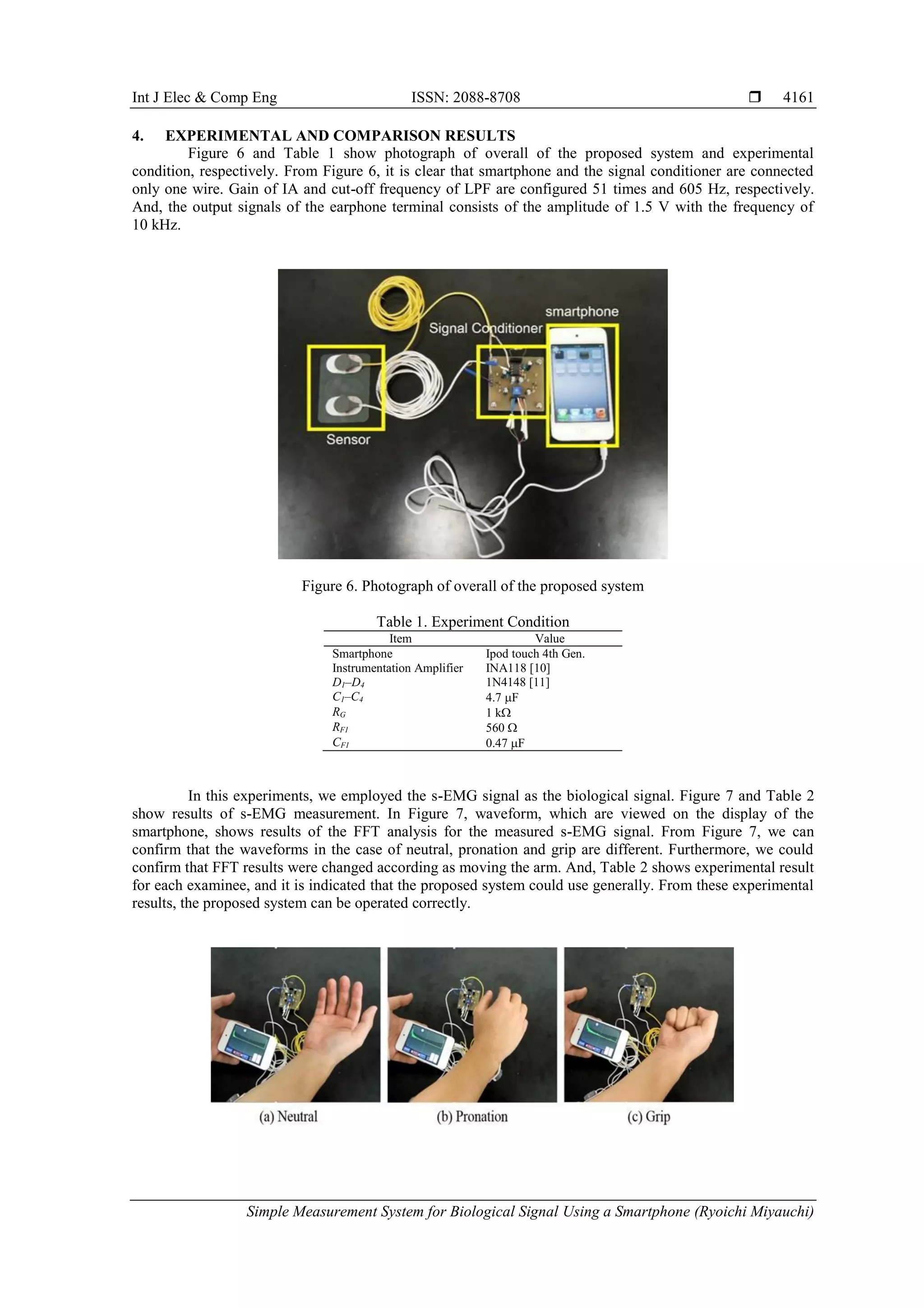Simple Measurement System for Biological Signal Using a Smartphone | PDF
