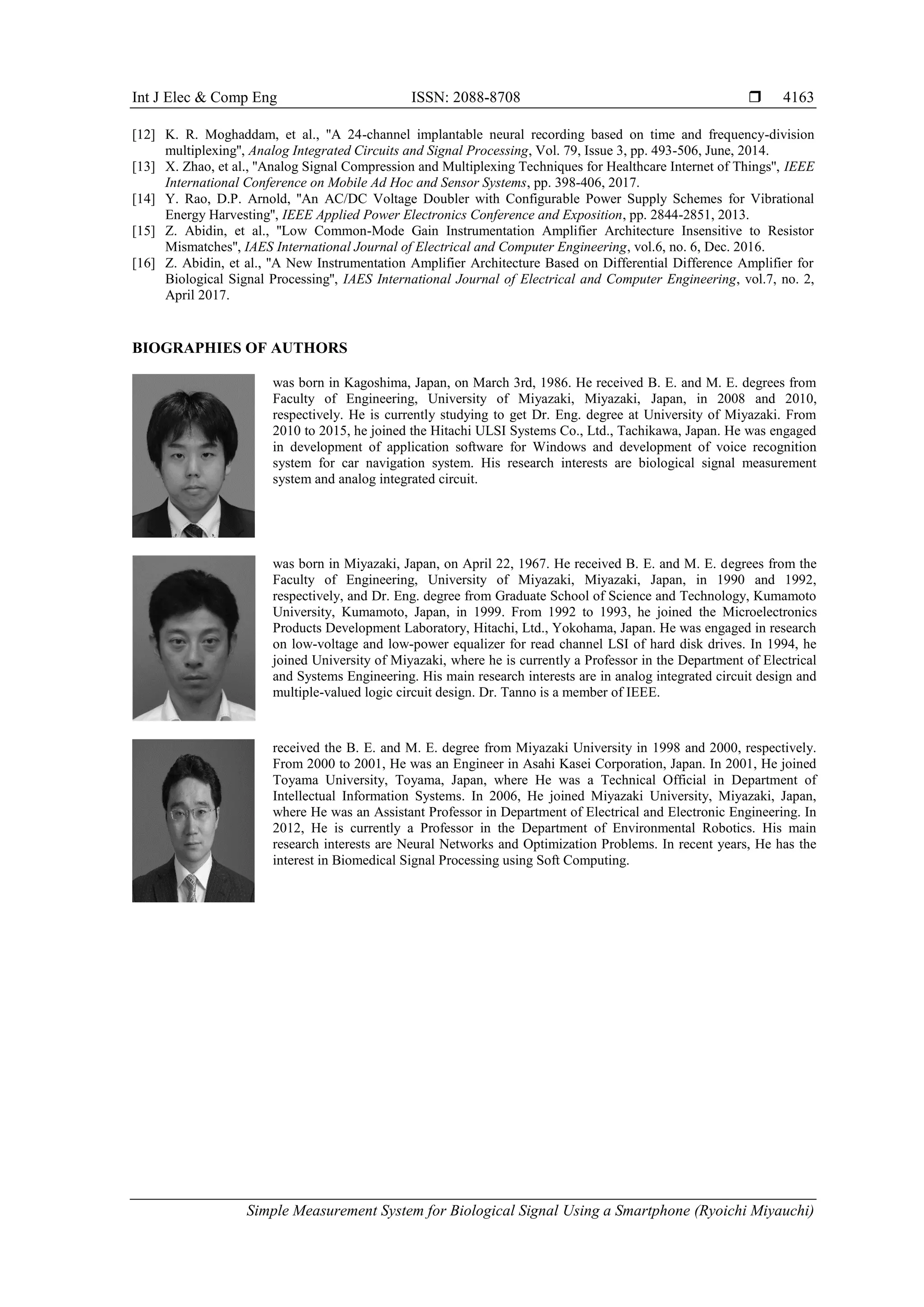 Simple Measurement System for Biological Signal Using a Smartphone | PDF