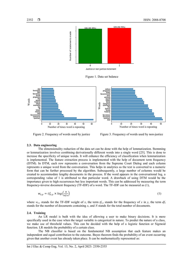 Supreme Court Dialogue Classification Using Machine Learning Models Pdf