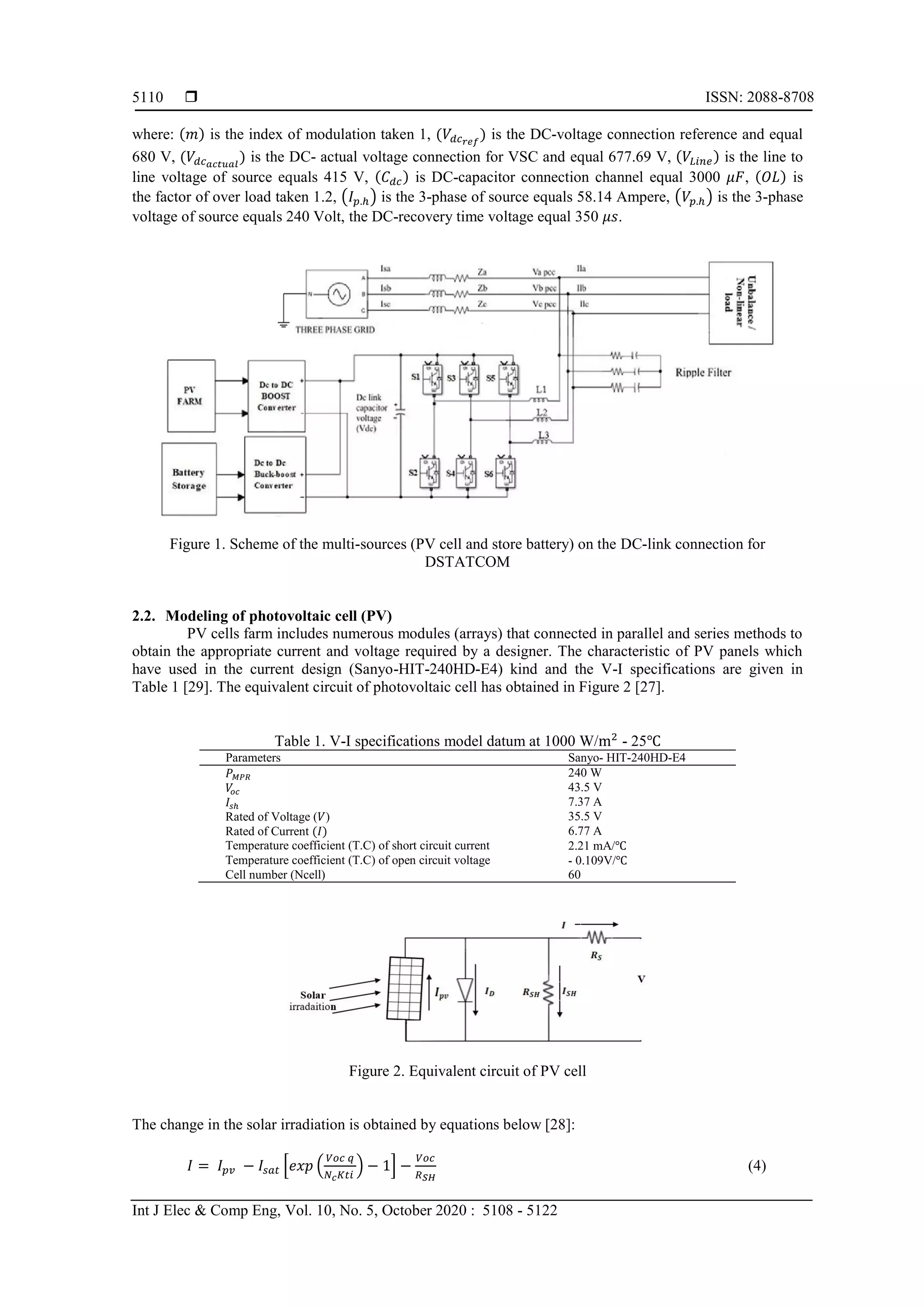 Power quality improvement based on hybrid coordinated design of renewable energy sources for DC ...