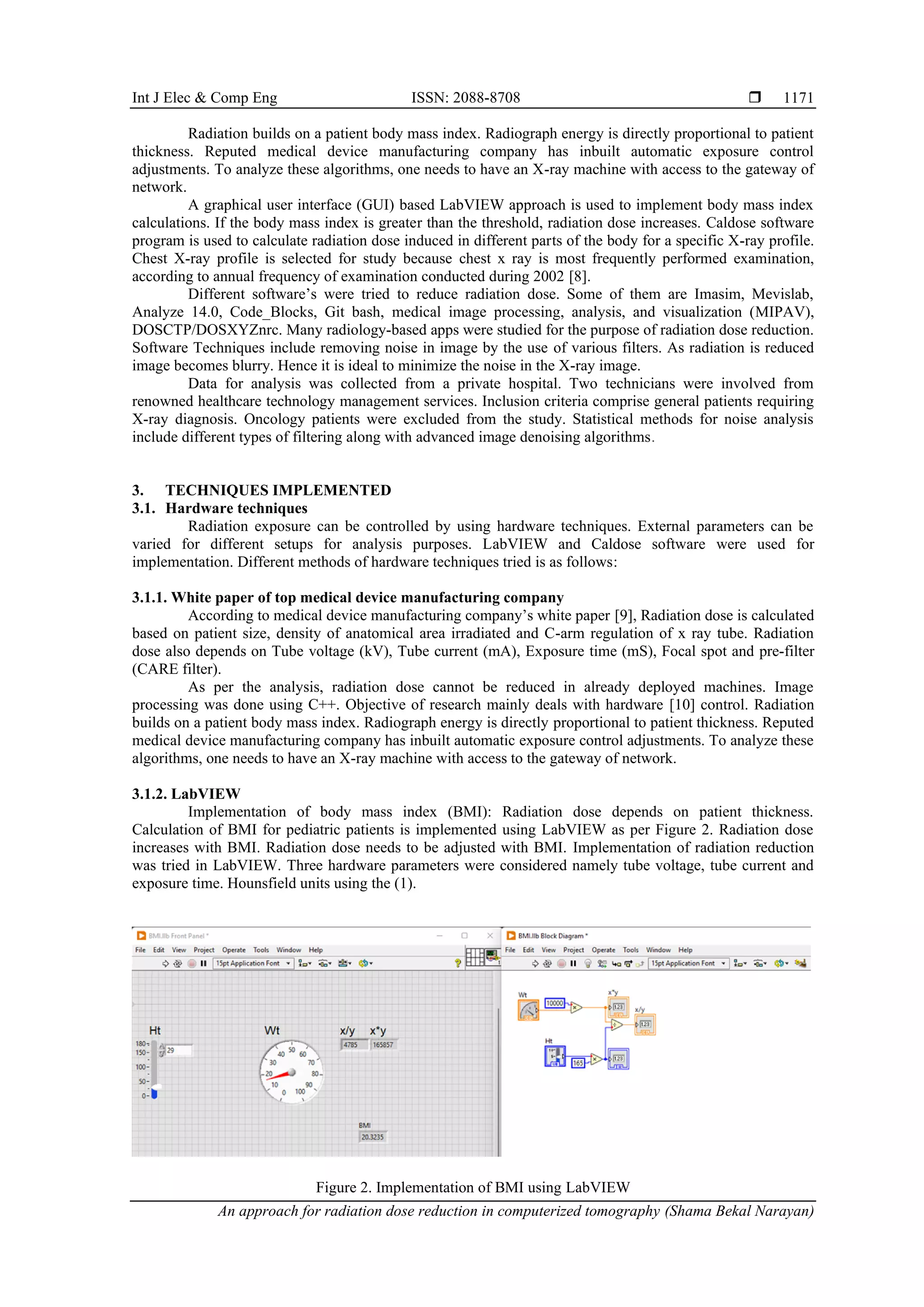 An approach for radiation dose reduction in computerized tomography | PDF