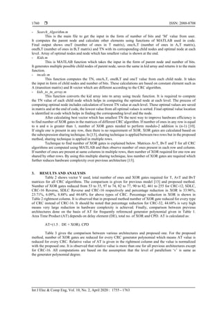 Area efficient parallel LFSR for cyclic redundancy check | PDF