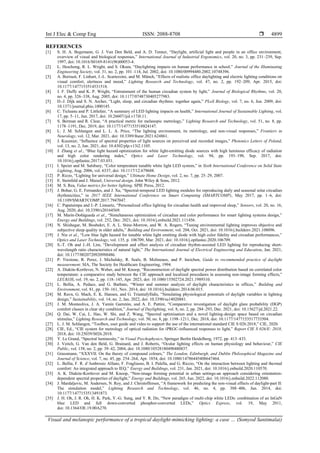 Visual and melanopic performance of a tropical daylight-mimicking ...