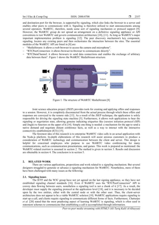 Peer-to-peer media streaming with HTML5 | PDF | Web Conferencing | Computer Software and ...
