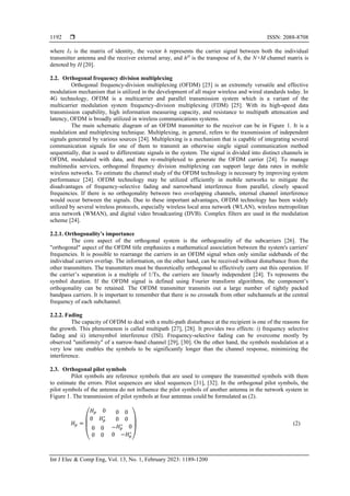Estimation of bit error rate in 2×2 and 4×4 multi-input multi output-orthogonal frequency ...