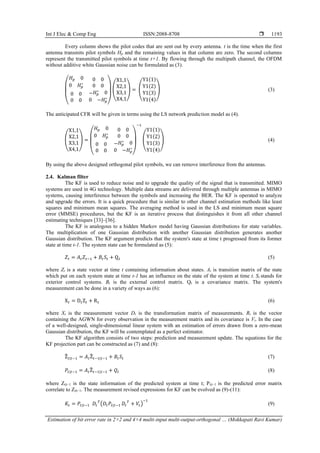 Estimation of bit error rate in 2×2 and 4×4 multi-input multi output-orthogonal frequency ...