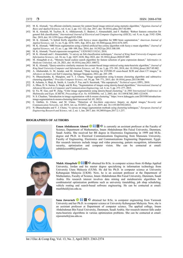 Comparison Of Specific Segmentation Methods Used For Copy Move