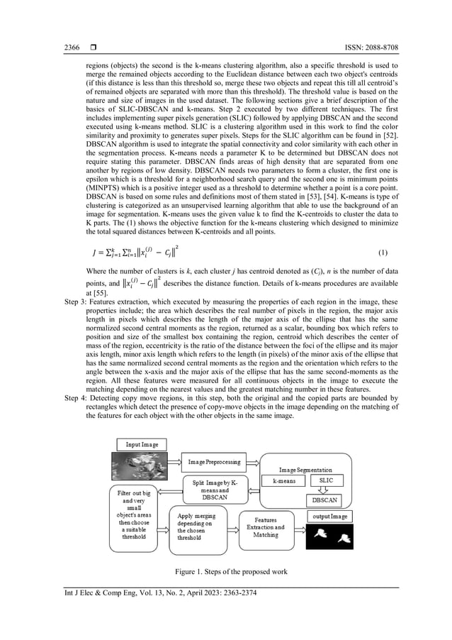 Comparison Of Specific Segmentation Methods Used For Copy Move