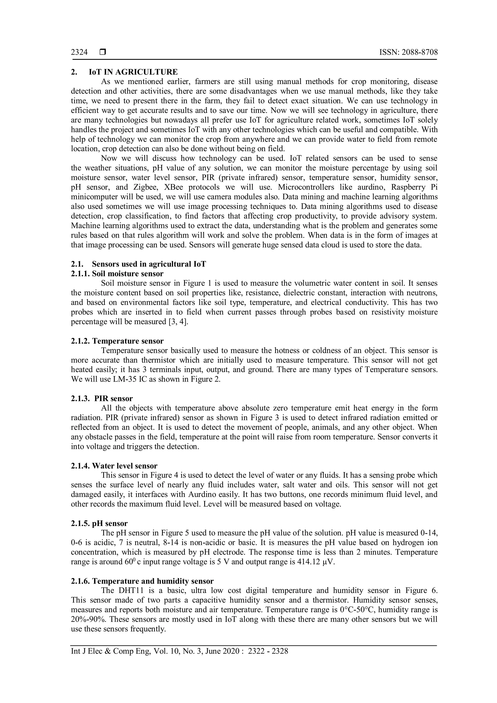 Study report on Indian agriculture with IoT | PDF
