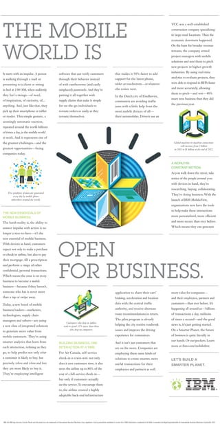 IBM MobileFirst: The mobile world is open for business. | PDF