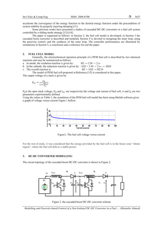 Modelling and Passivity-based Control of a Non Isolated DC-DC Converter in a Fuel Cell System | PDF