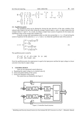 Modelling and Passivity-based Control of a Non Isolated DC-DC Converter in a Fuel Cell System | PDF