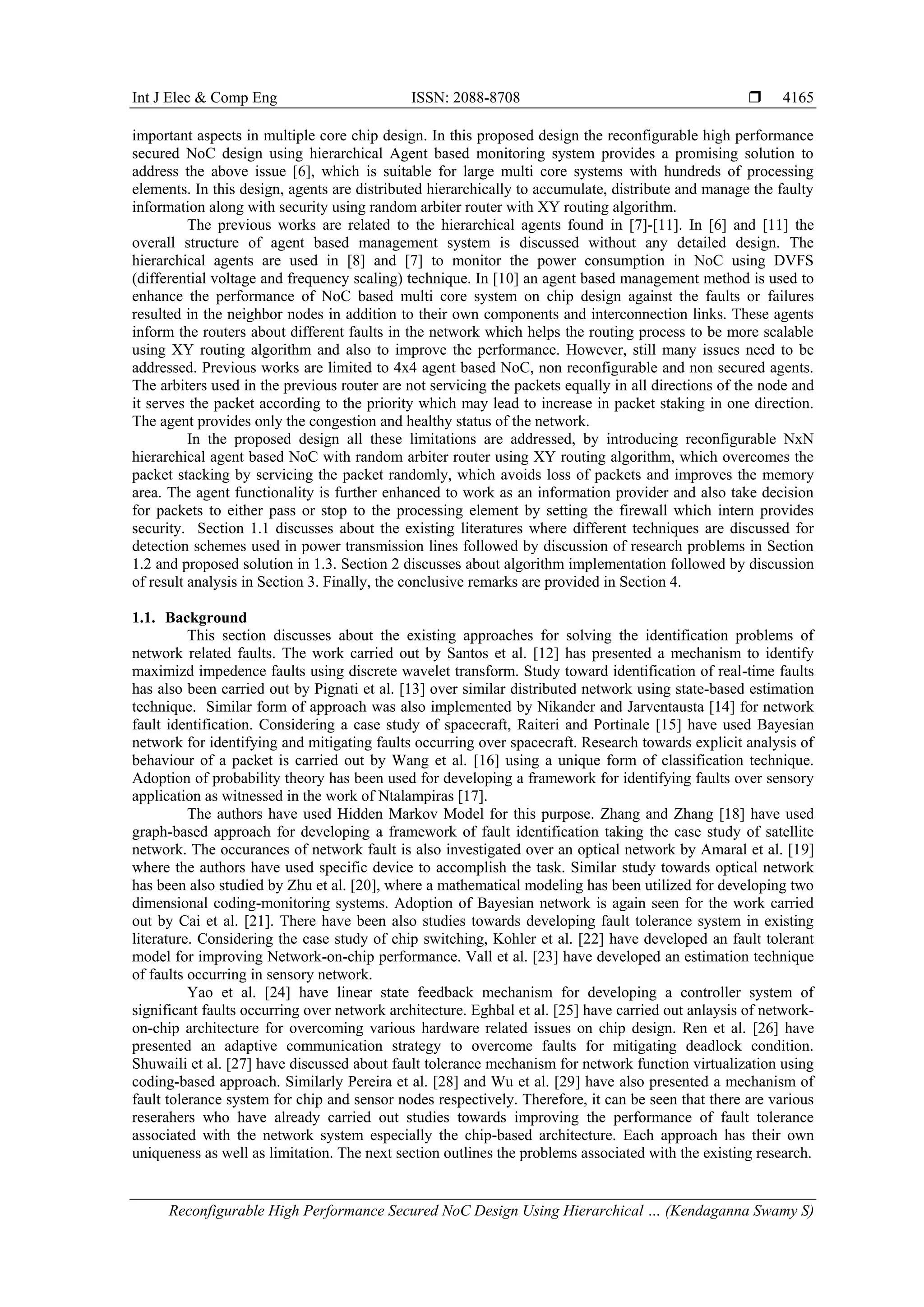 Reconfigurable High Performance Secured NoC Design Using Hierarchical Agent-based Monitoring ...